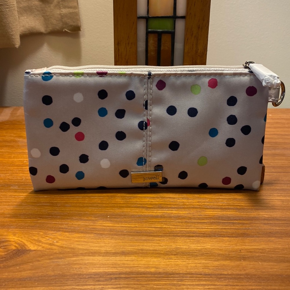 Jewell Wallet By Thirty One In Polka Dot Print - Gem
